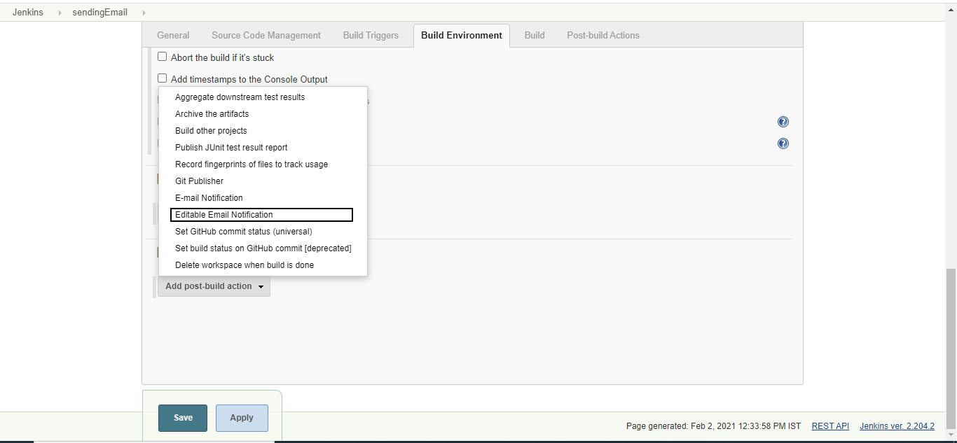 Configuration of Jenkins with Mailgun - Tech Blogs