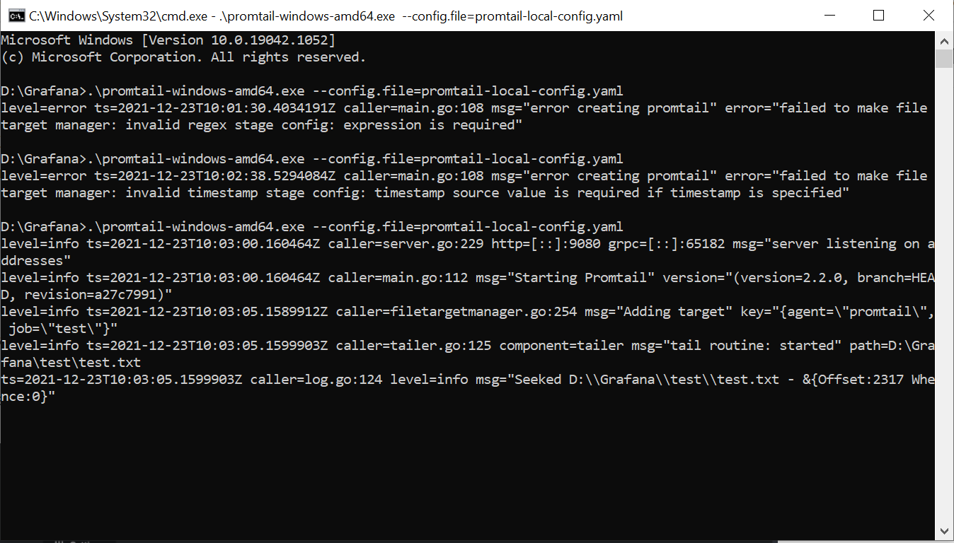How to add logfile from Local Windows machine to Loki in Grafana - Tech ...