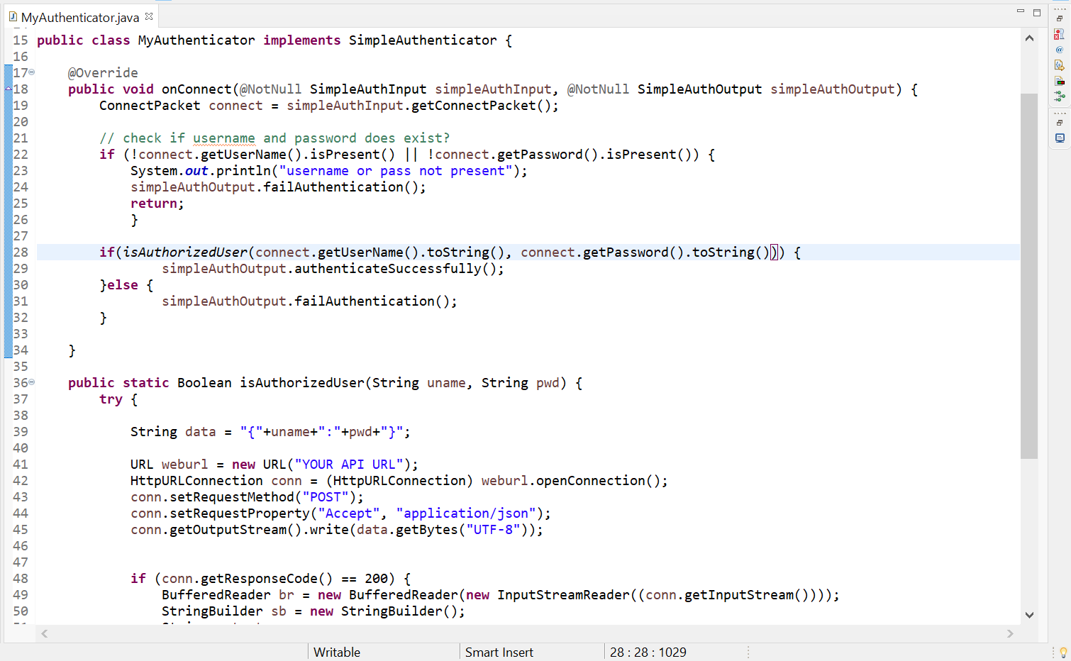 Authentication In HiveMQ Using Extension